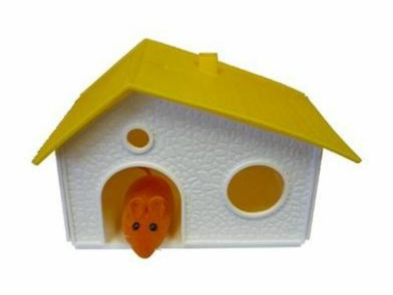 Вака Домик для мелких грызунов, пластик, 15*11*9 см