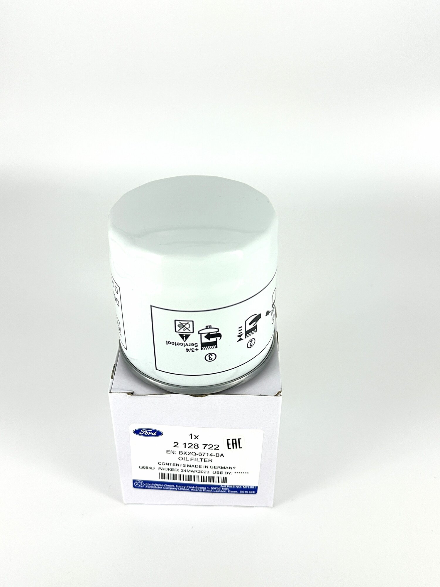 Фильтр масляный 2128722, для Ford Transit/Tourneo, Custom накручиваемый