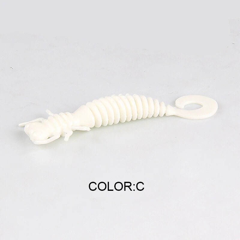 BEARKING Larva Силиконовые Приманки Белый, 60mm 8pcs, C