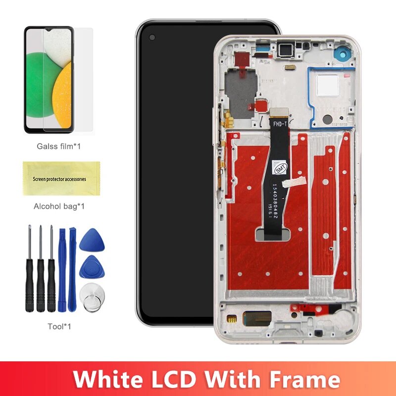 Экран дисплея для Honor 20, для Huawei Honor 20 Pro YAL-AL10 YAL-L41, замена 20Pro white Frame