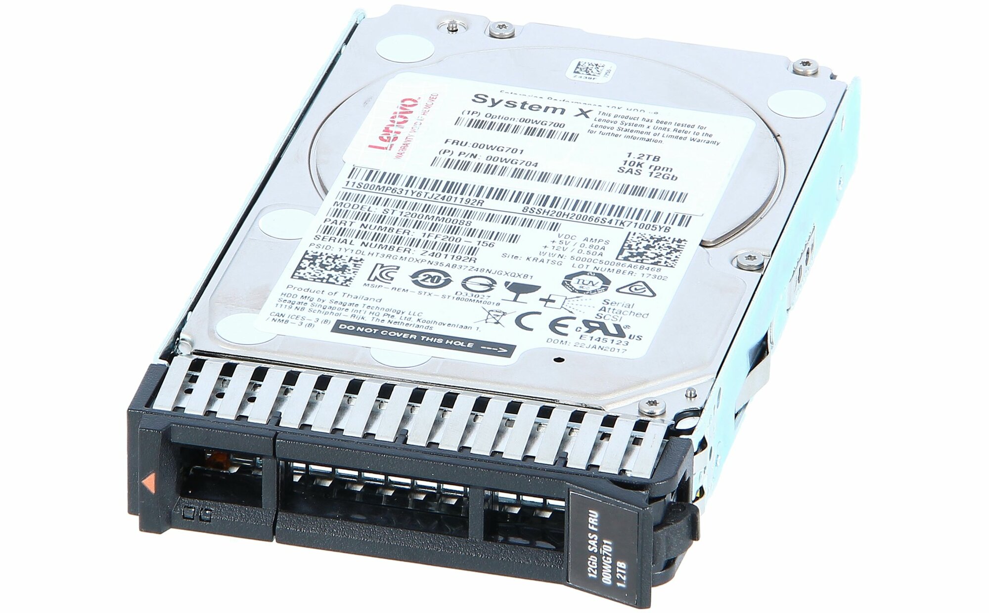 Жесткий диск Lenovo 00WG701 SAS 1.2Тб 2.5" 10К 00WG700 00WG704 HDEBF01LPA51