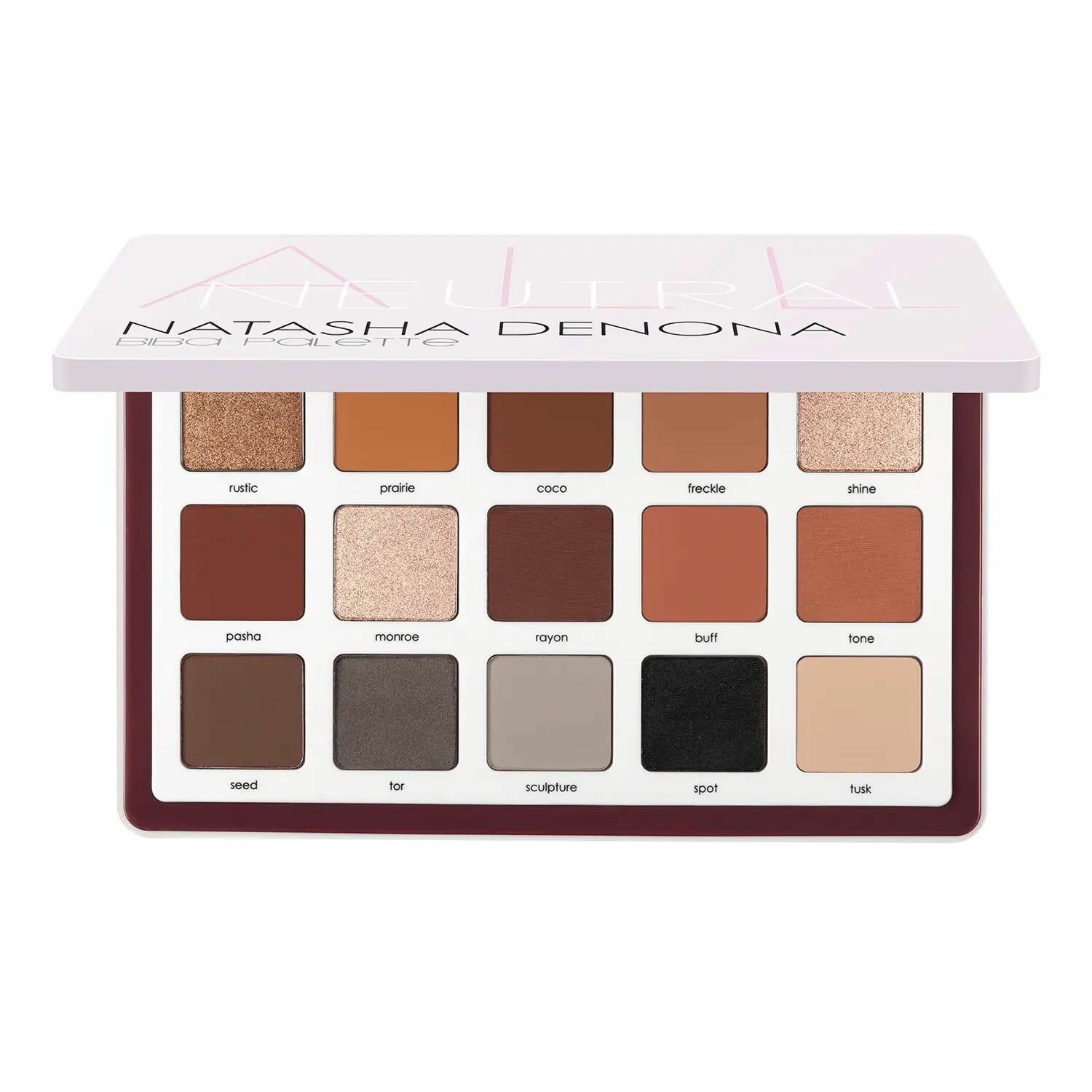 Палетка теней Natasha Denona Biba Palette, матовая, 15 цветов