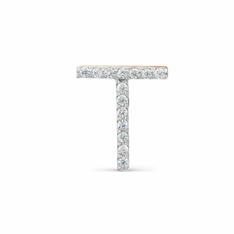 Подвеска, красное золото, 585 проба, фианит