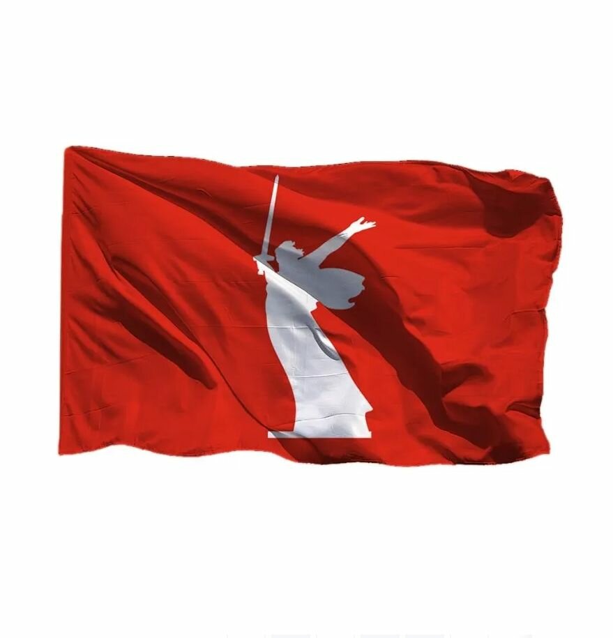 Флаг на День Победы 9 мая 80 лет 70х105 см на шёлке для ручного древка