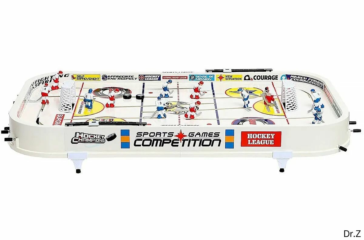 Настольный хоккей "Плей-офф", детская спортивная игра на ловкость и скорость реакций, игровой набор для детей с игровым полем на ножках