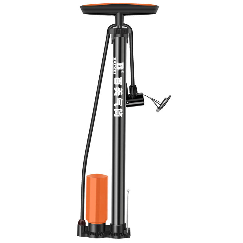 Прямые поставки от производителя Bai Mei с манометром, воздушный насос для автомобиля, электромобиля, велосипеда, ручной насос для баскетбольного мяча с манометром высокого давления