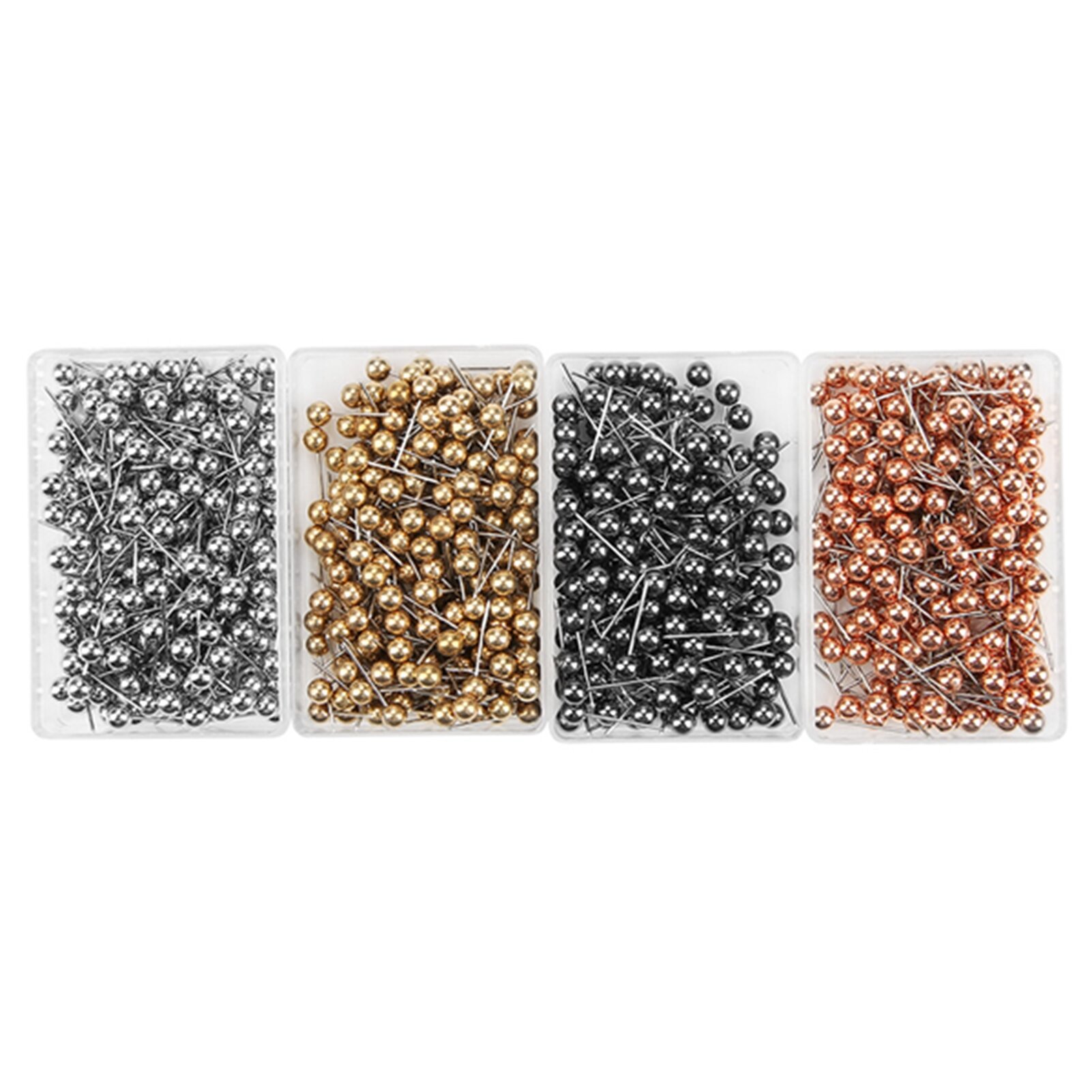 Head Pin, with Package Box 800pcs Pins , Sewing Multi Color for Garment Paper