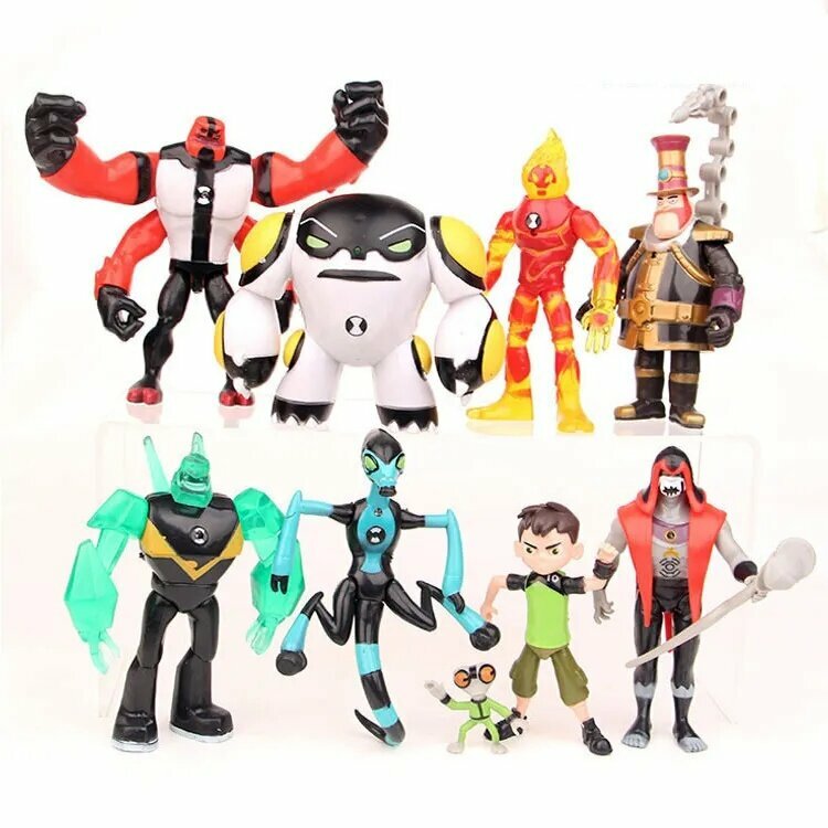 Набор фигурок Бен 10 / Ben 10 (9шт, 3-12см, пакет)