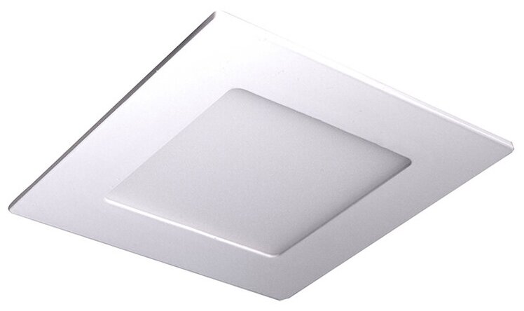 Donolux LED панель встраиваемая, 9 Вт, 145*145мм H20мм, 3000К, 585Лм, Ra80, PF0.6, IP22, угол120, белый корпус