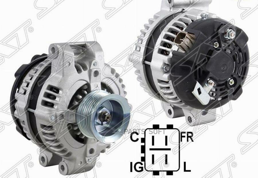 Генератор HONDA ACCORD 2,0/2,4 03-/CR-V 2,4 06- SAT ST-31100-RAA-A05N | цена за 1 шт