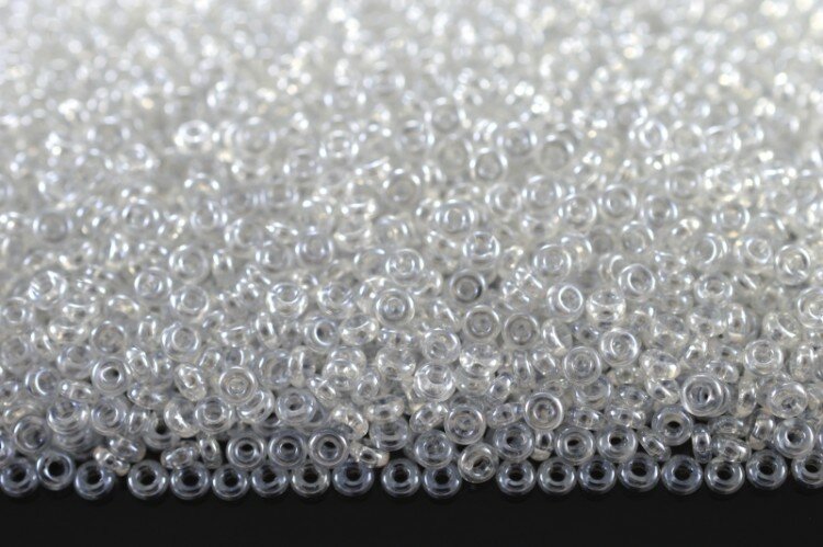 Бисер японский TOHO Demi Round 11/0 #0101 хрусталь, глянцевый прозрачный, 5 грамм