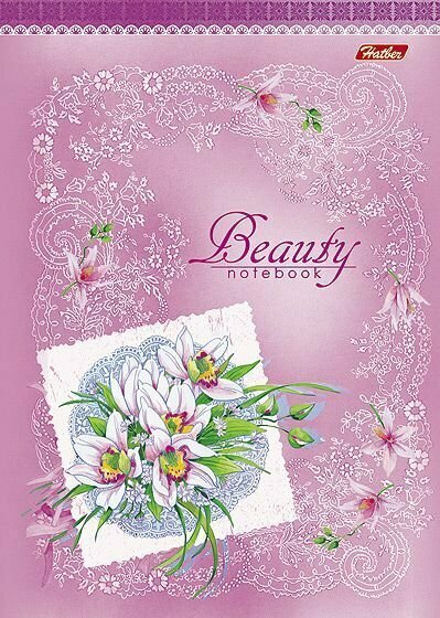 Бизнес-блокнот "Нежный цветок. Ваниль", 120 листов, формат А6