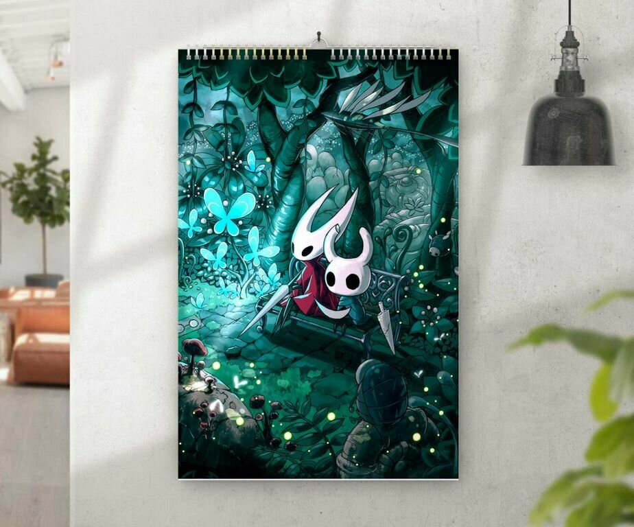 Календарь перекидной Hollow Knight, Холлоу Найт №10, А3