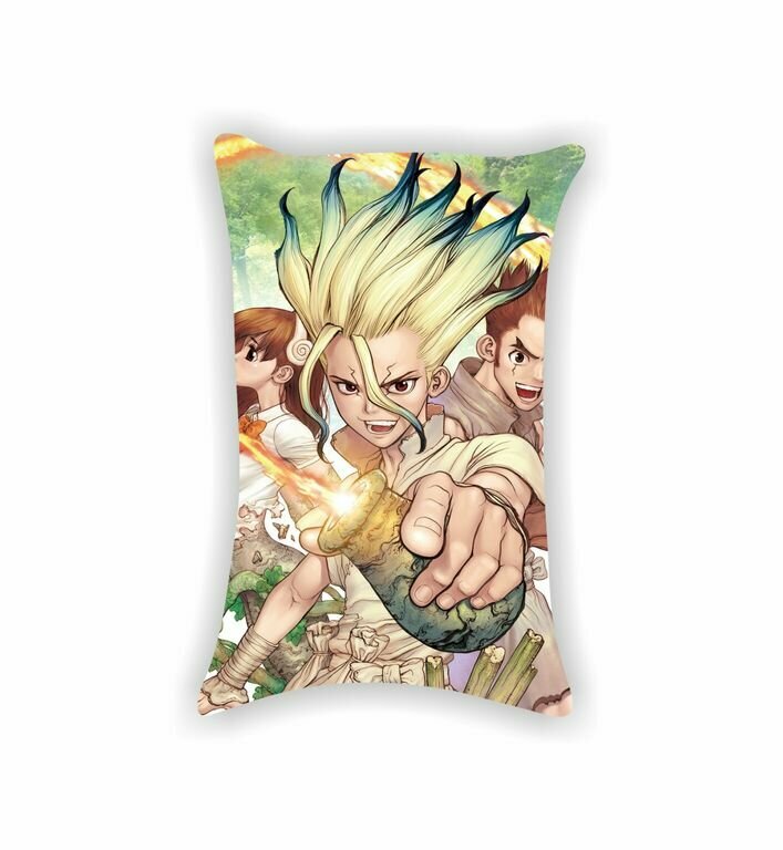 Подушка доктор стоун, DR. STONE №38, Картинка с двух сторон