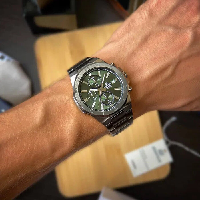 Наручные часы CASIO Edifice, серый — фото 1