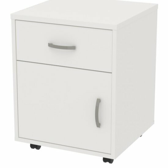 Тумба Меб-фф подкатная ТВ-30 цвет белый