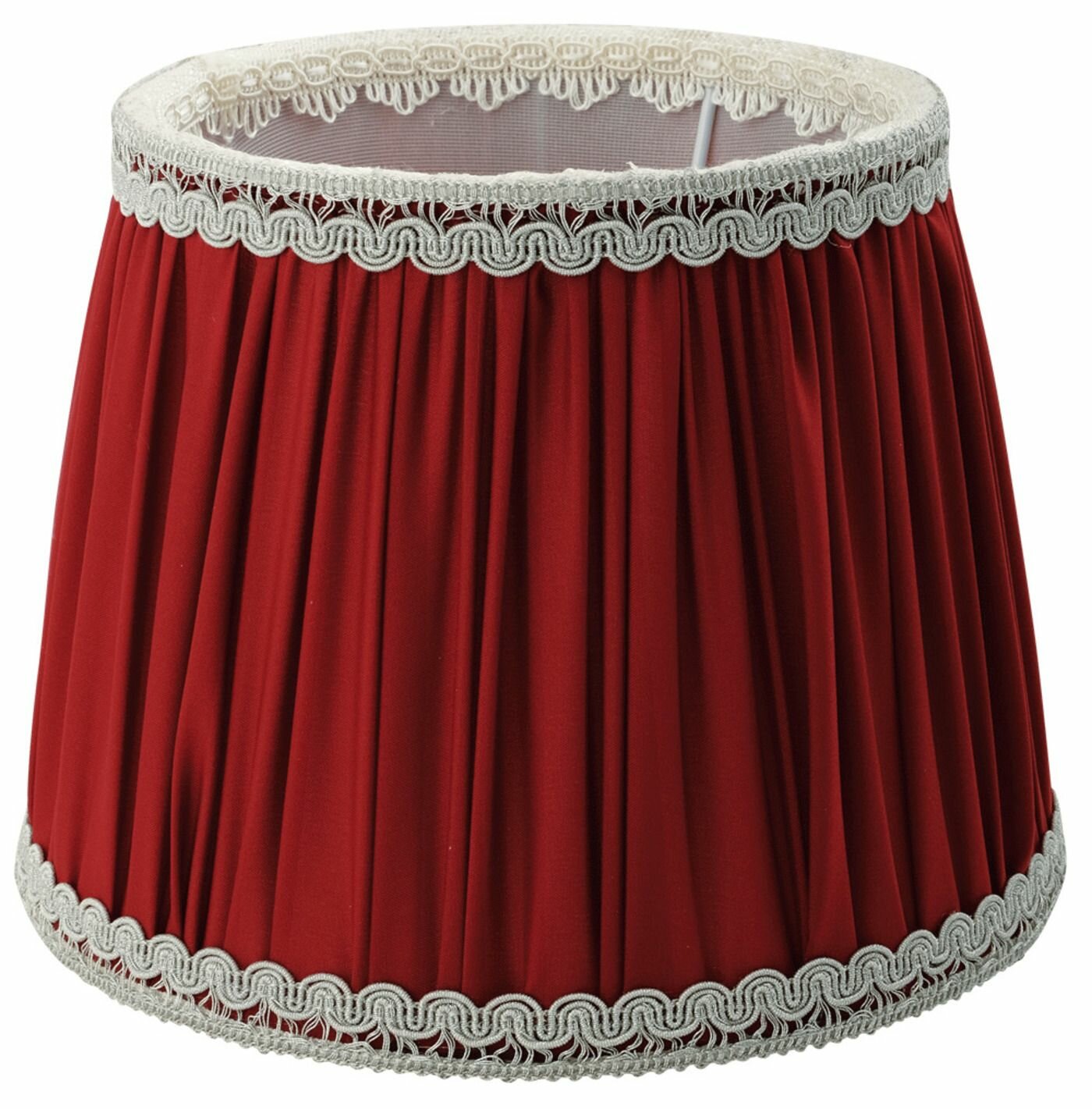 Абажур для светильника круглый тканевый