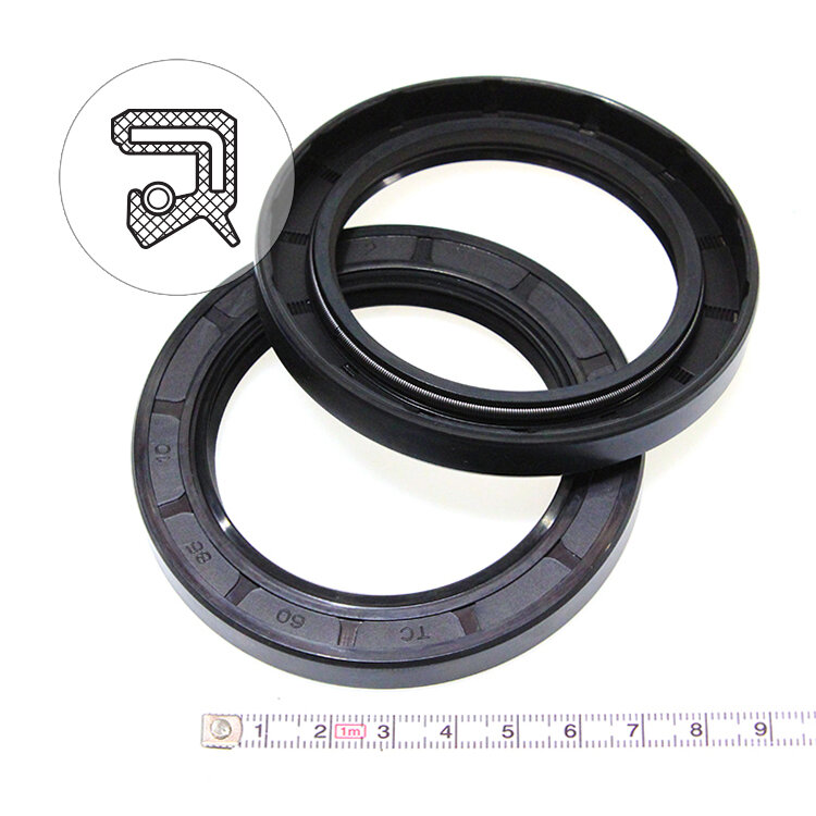 Манжета армированная (Сальник) 60х85х10 (тип 2 / TC) 70NBR (упаковка 2 шт.)