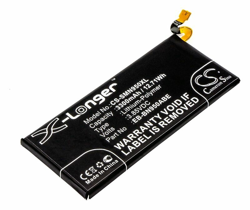 Аккумулятор для телефона Samsung Galaxy Note 8, Samsung SM-N950F, (EB-BN950ABE), 3300мАч