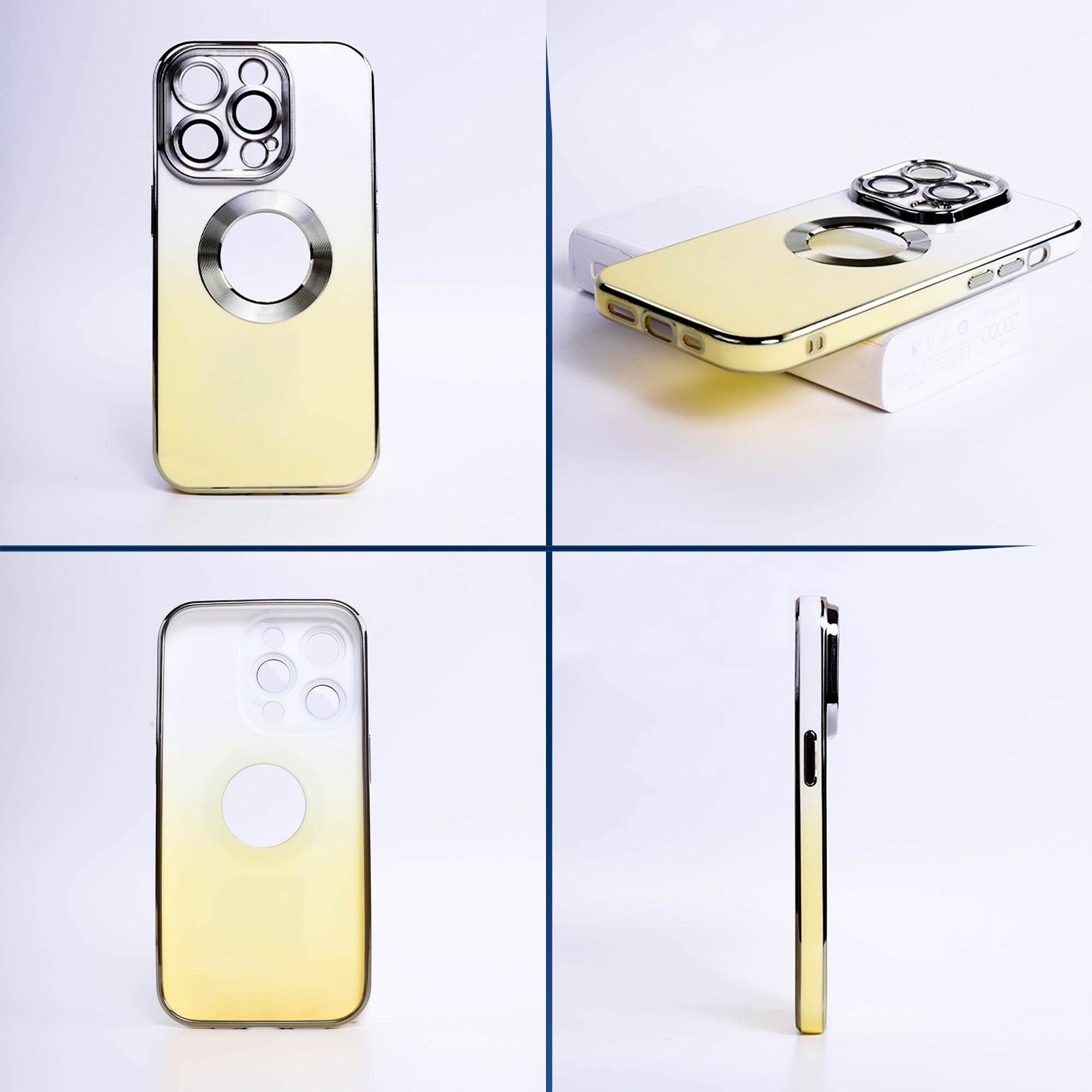 Чехол MejiPhone, противоударный, для Apple iPhone 13, желтый, полиуретан — фото 1