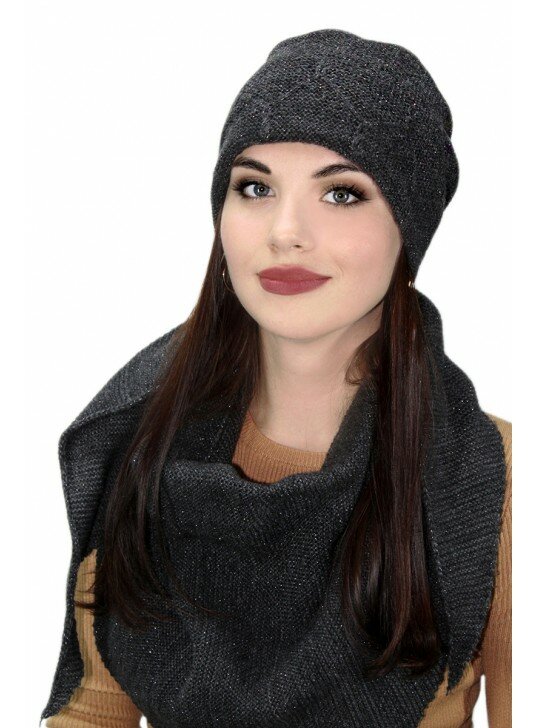 Шапка Комплект "Ливения" шапка+косынка для женщин