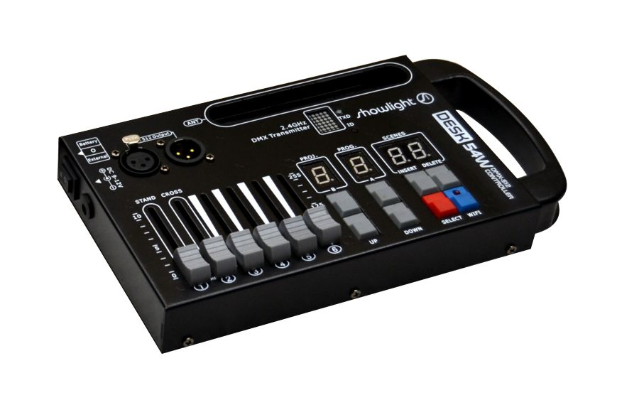 SHOWLIGHT DESK 54W MINI - 2.4G беспроводной передатчик DMX512, 54 канала DMX512, 4-битный светодиодн, шт