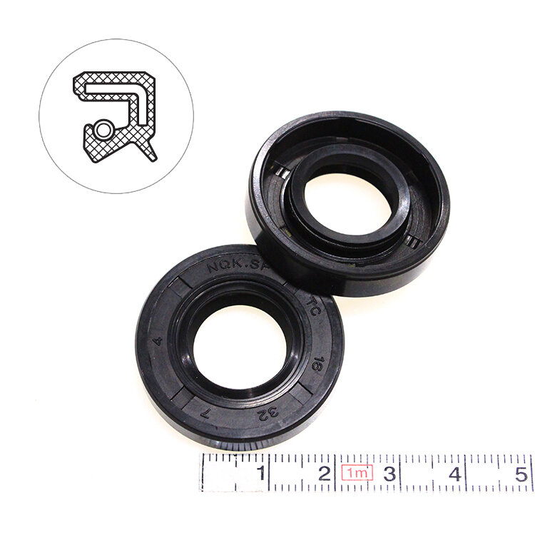 Манжета армированная (Сальник) 16х32х7 (тип 2 / TC) 70NBR (упаковка 2 шт.)