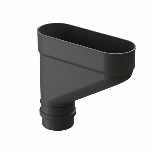 Коллектор для водосточной системы Docke LUX, ПВХ, графит, 1 шт