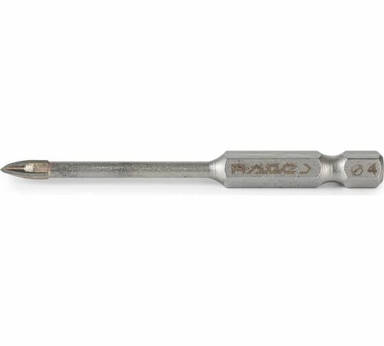 Сверло по стеклу и керамике RAGE quadro-x hex 4 мм rage by 554070