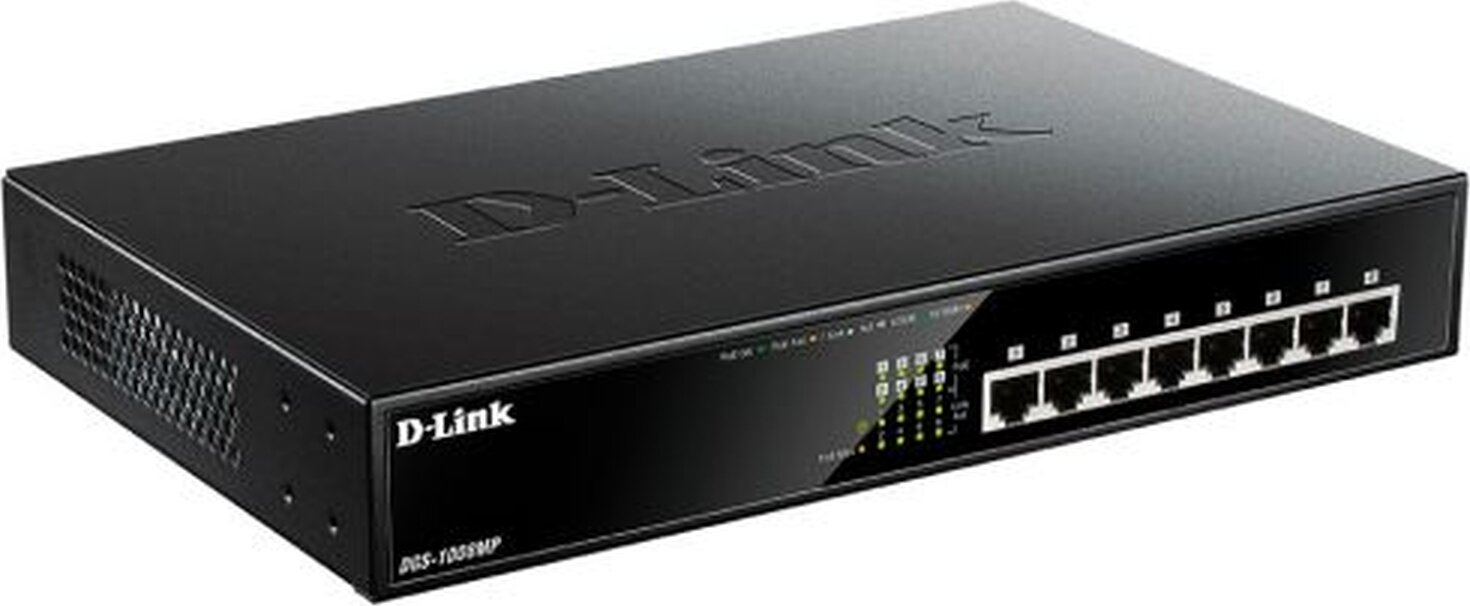 Коммутатор D-Link DGS-1008MP B1A — фото 1