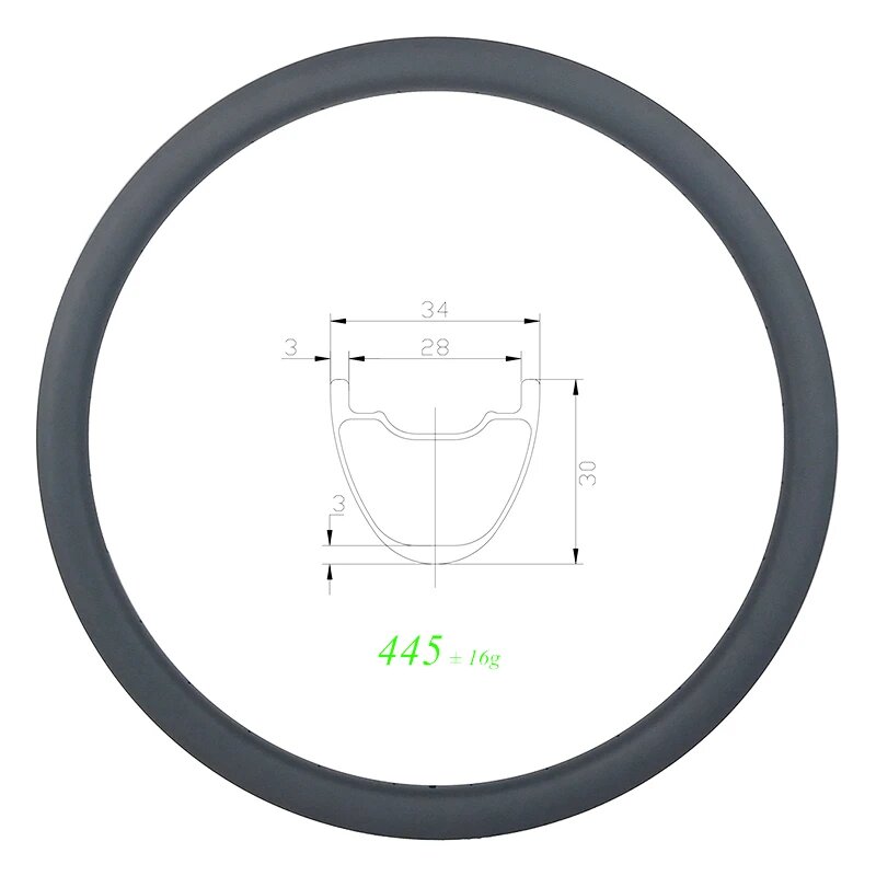 Speedsafe 29er карбоновые колеса для горного велосипеда 34 мм Clincher Tubeless, 24H UD matte