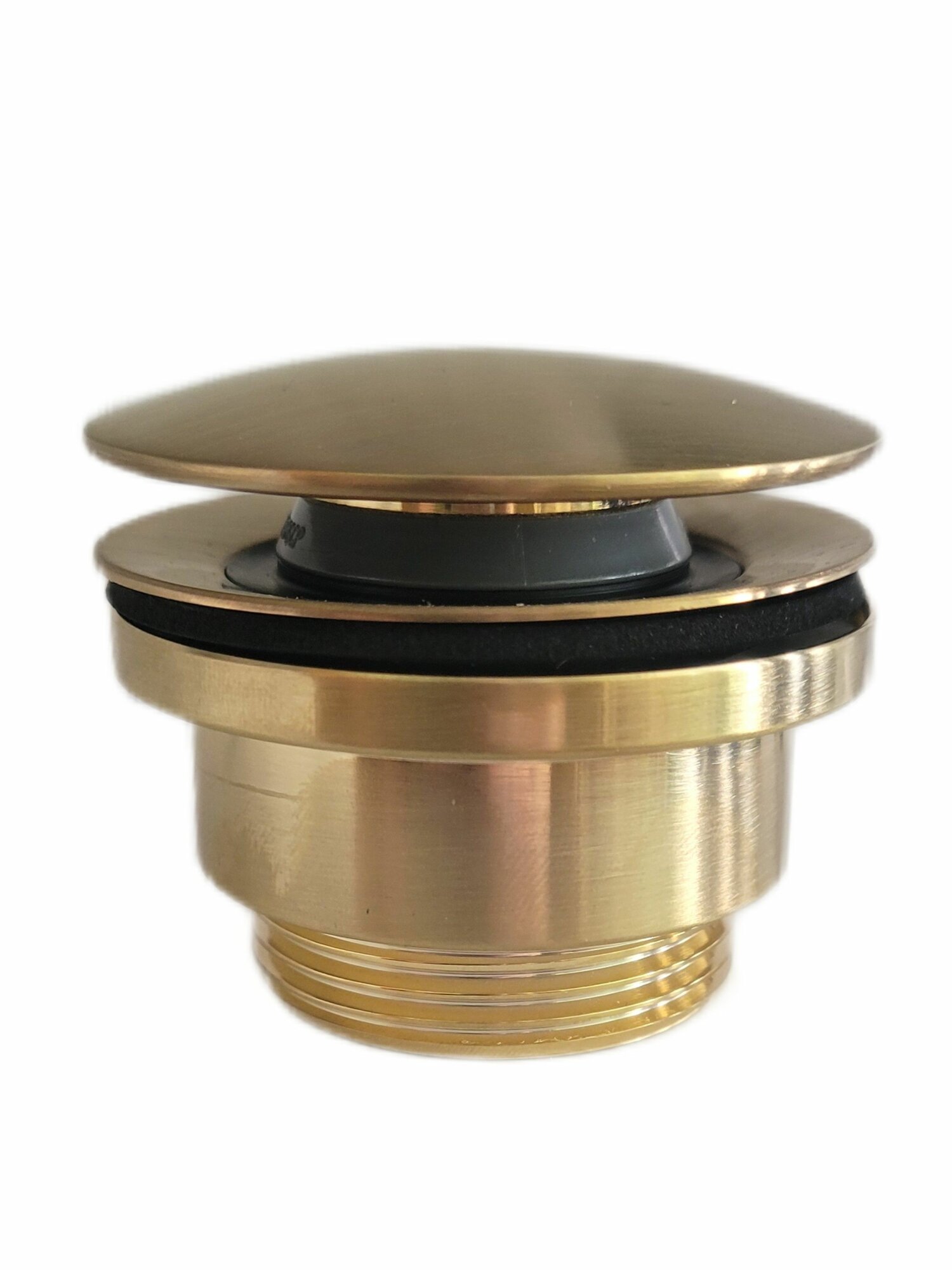 Универсальный донный клапан для раковины, биде 1"1/4 дюйма в цвете "шлифованное золото"