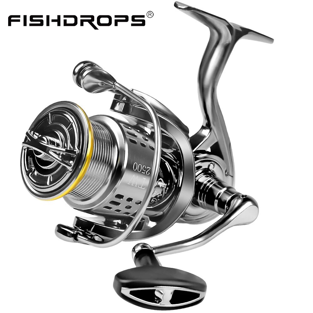 Fishdrops Безынерционная катушка для спиннинга 12+1BB Серия 5000