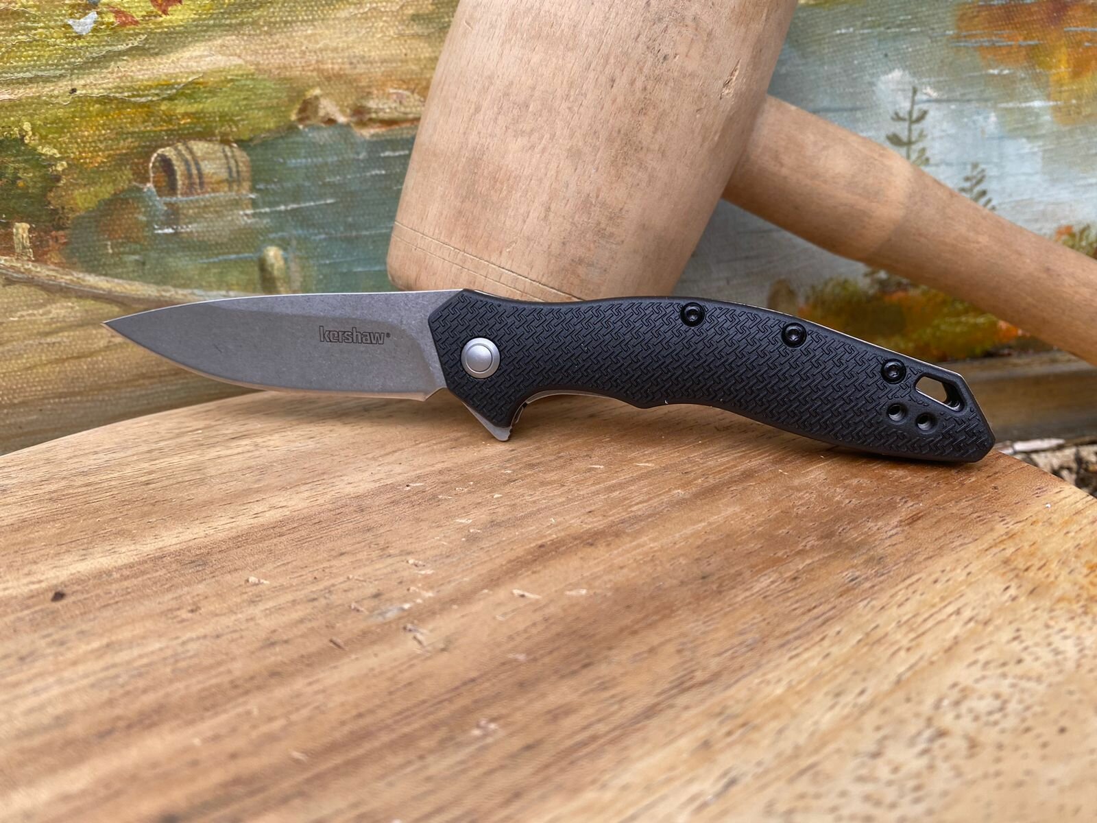 Туристический нож Black 1845, складной, рукоять из G 10, 83г