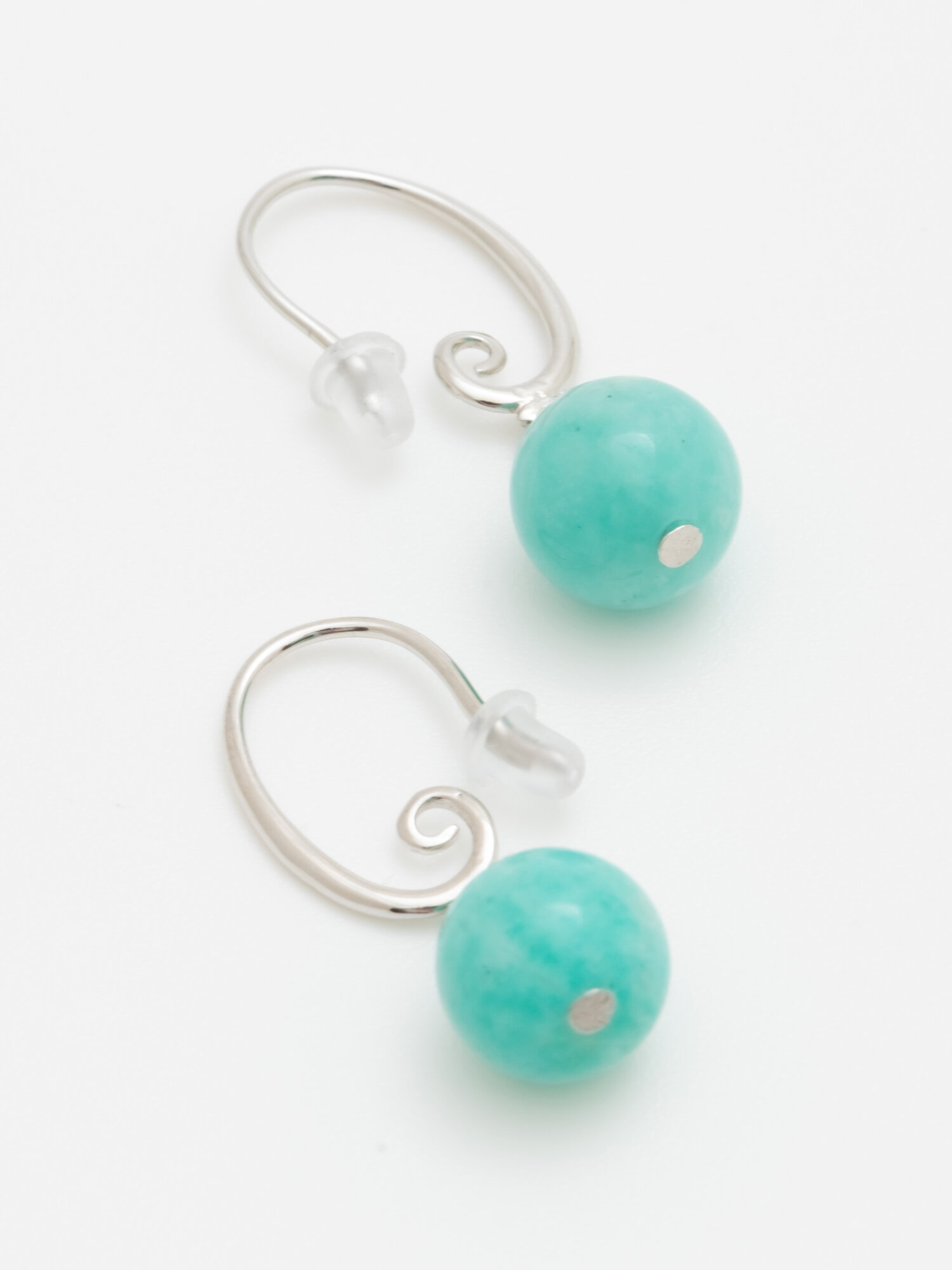 Серьги ЖемАрт, амазонит