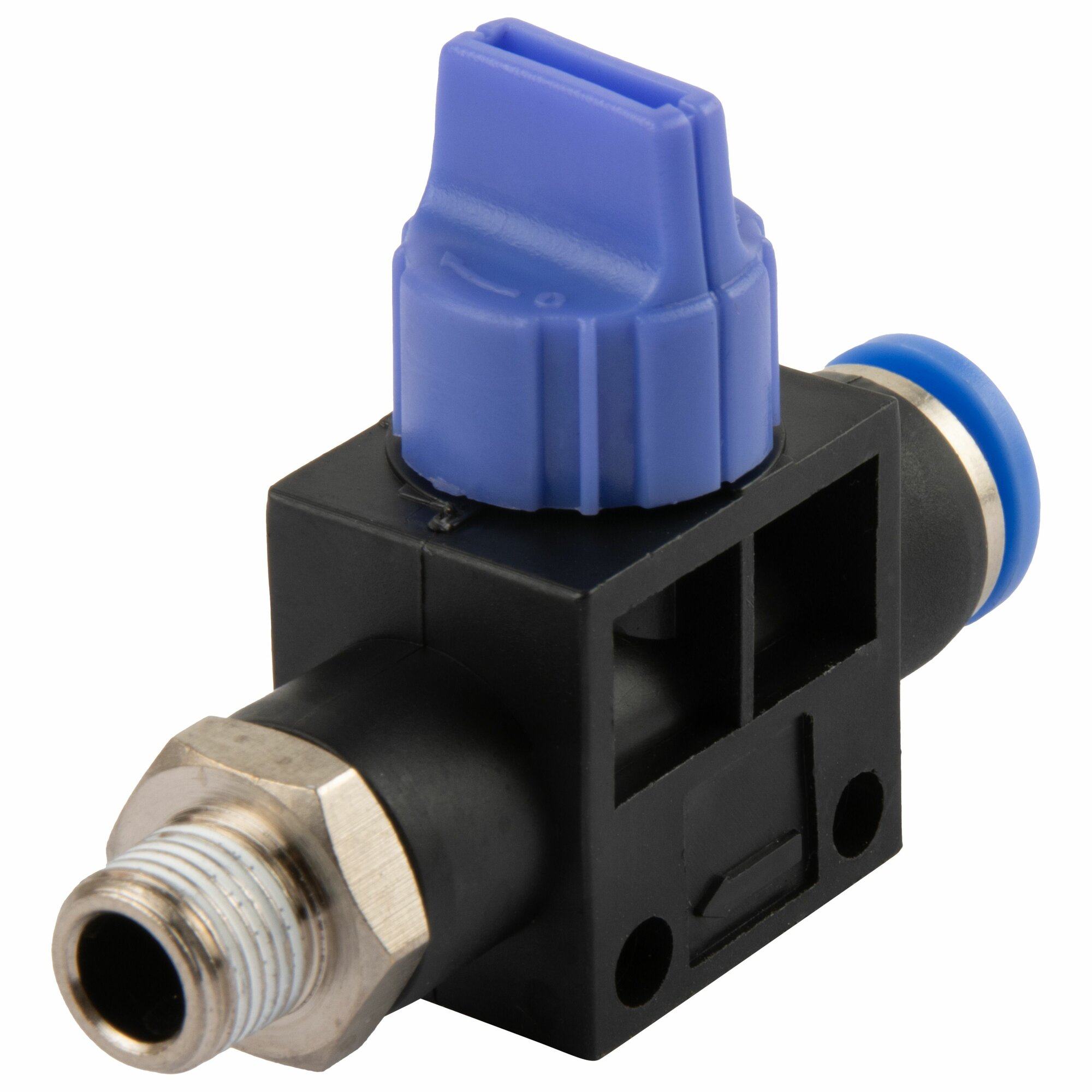 Фитинг цанговый с краном прямой с наружней резьбой R1/8" HARRISON HRS-HVFS801