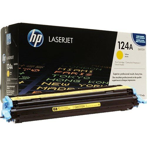 Картридж HP Q6002A оригинальный