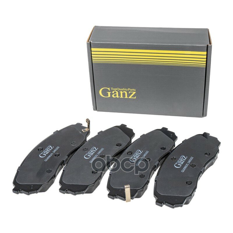 Колодки тормозные передние для HAVAL H8, H9/KIA Carnival/H-1, Grand Starex 07- GANZ GIJ09025 GANZ арт. GIJ09025