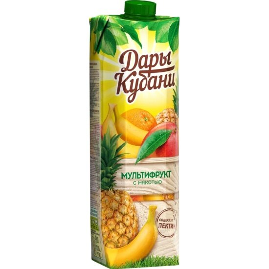 Нектар Дары Кубани мультифруктовый с мякотью 0,95 л