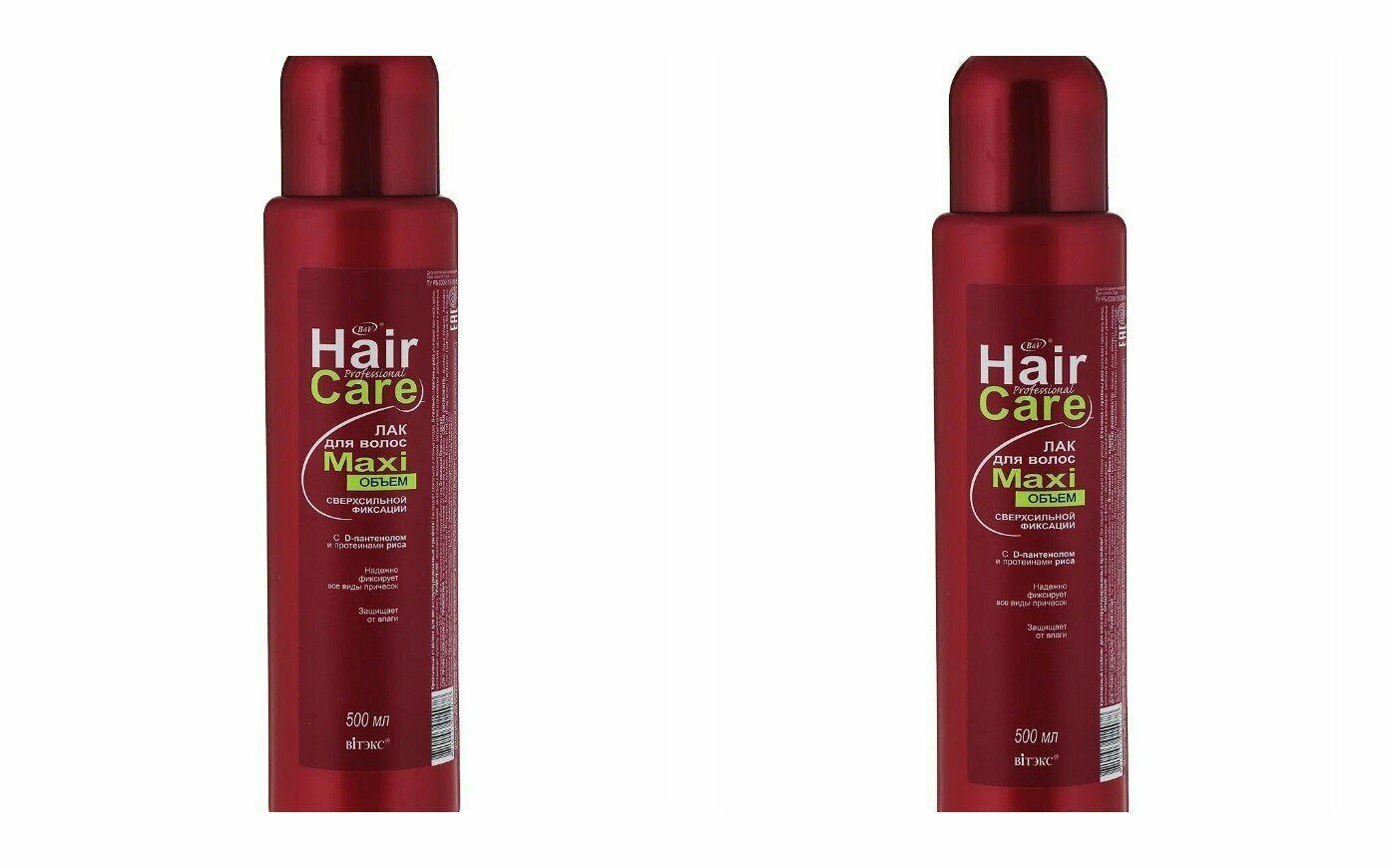 Лак для волос Белита, Объем и сверхсильной фиксации, 500 мл, 2 шт.