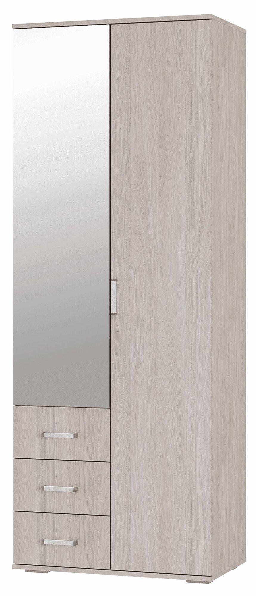 Шкаф БТС "Белла", 2-х дверный, современный стиль, ЛДСП, цвет ясень, 80 см x 212 см