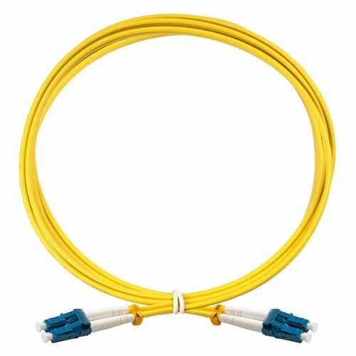 Патч-корд EXEGATE FC-D-9-LC-LC-1M-LSZH 1м, многожильный, желтый