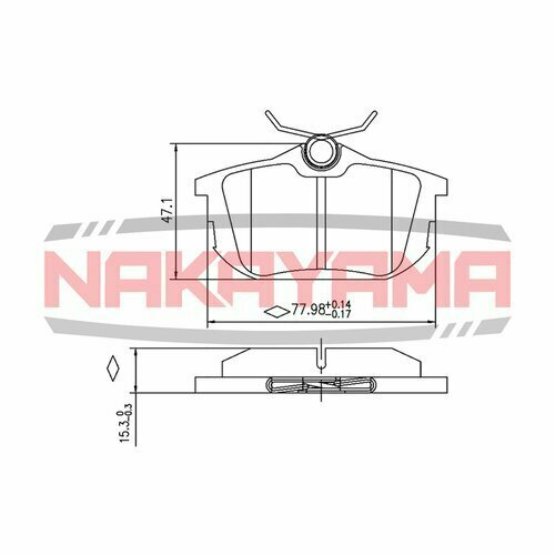 Колодки тормозные дисковые Nakayama p0648ny