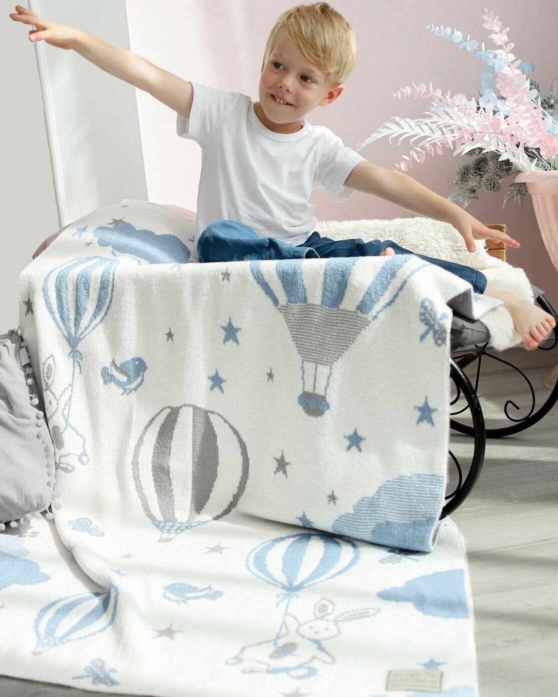 Плед детский BABY DREAMS голубой