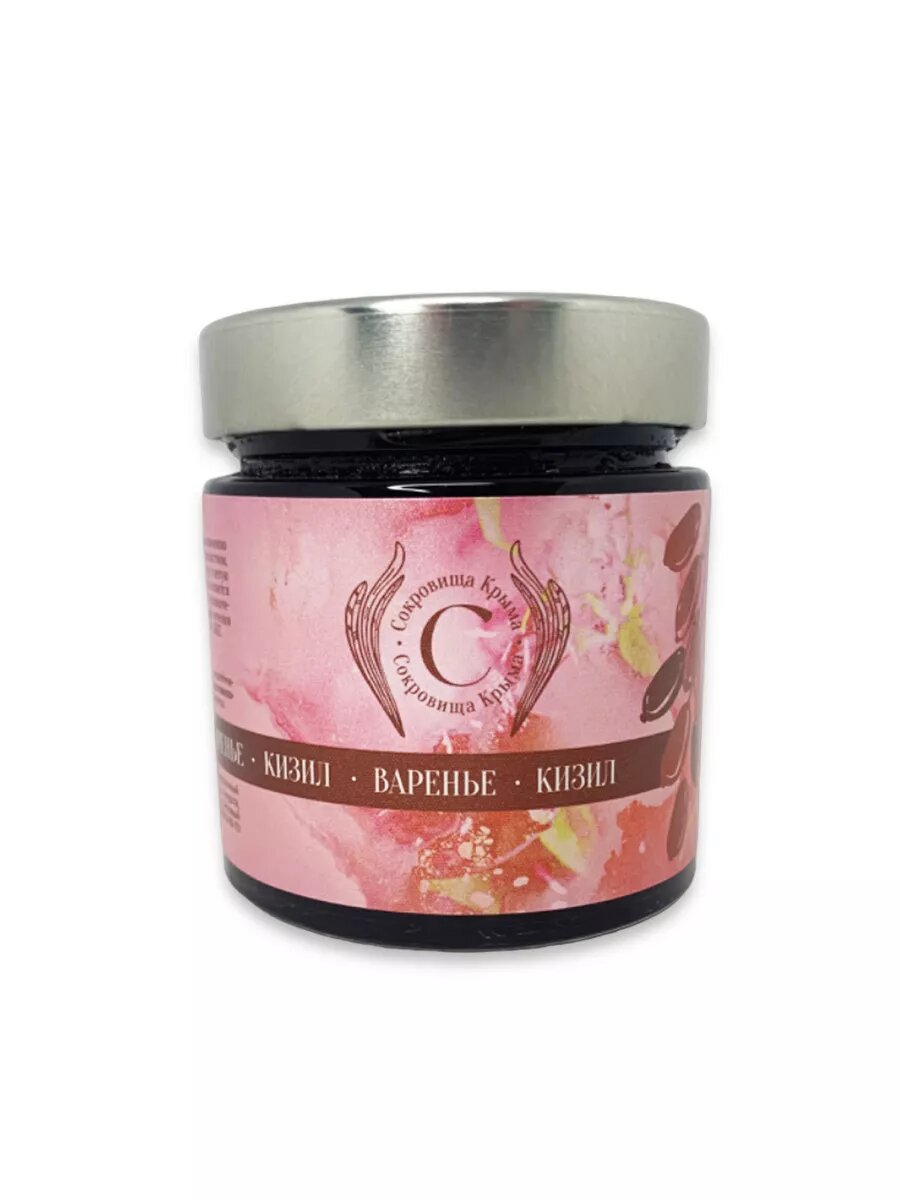 Варенье из кизила Сокровища Крыма, 230 г, натуральное