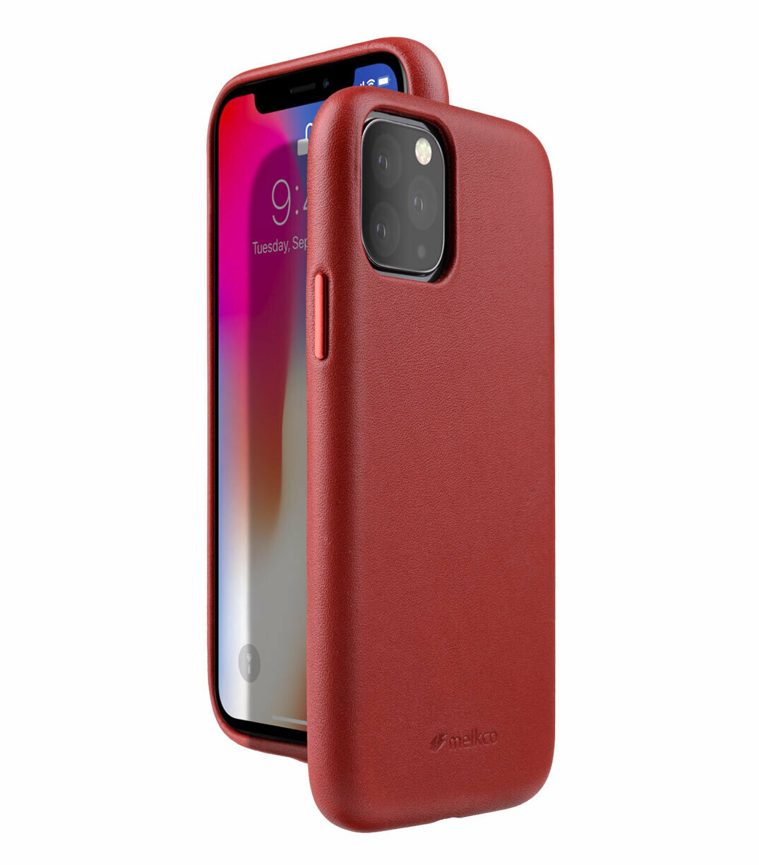 Кожаный чехол накладка Melkco Origin Series Regal Snap Cover для Apple iPhone 11 Pro Max, красный