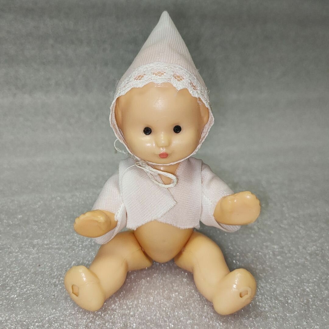 Кукла-пупсик винтажная времен СССР в одежке