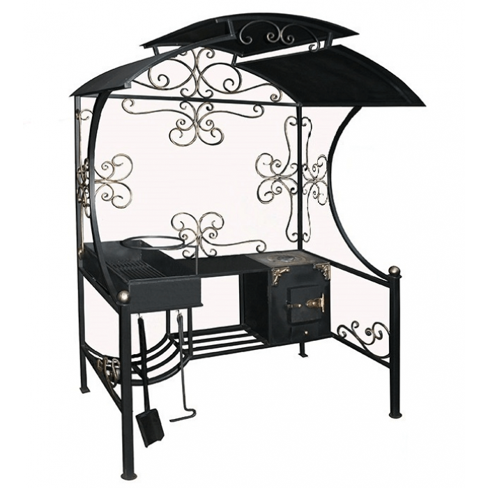 Мангал с крышей "Москвич"