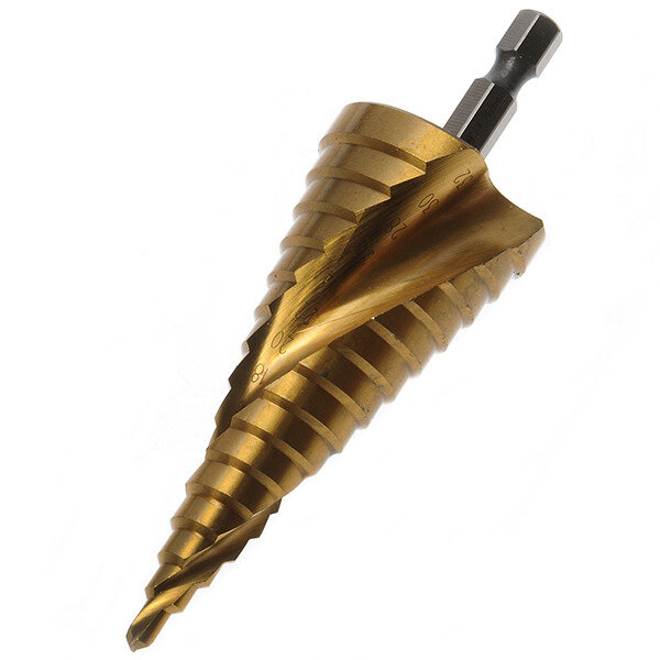 Сверло 4-32мм KR-12-6613 TITAN ступенчатое по металлу 15 ступеней (Kranz)