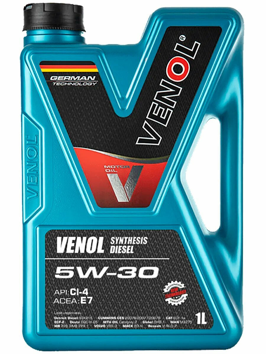Моторное масло 5W30 CI-4 E7 SYNTHESIS DIESEL, 1л